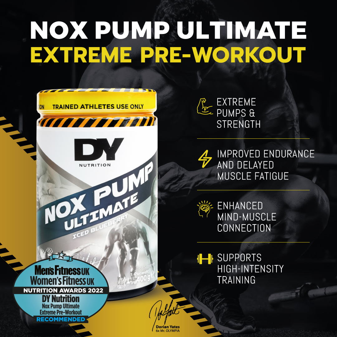 NOX Pump Pre Workout Powder Supplement | DY Nutrition UK